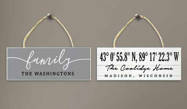 Personalized Home Decor Wall Signs | GiftsForYouNow