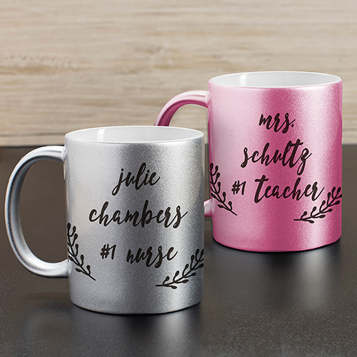 Personalized Metallic Mug Custom Message | GiftsForYouNow