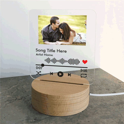 Our Song Couple's Light-Up Tabletop Sign | GiftsForYouNow