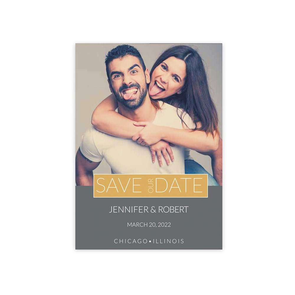 Personalized Save our Date Photo Card | GiftsForYouNow.com
