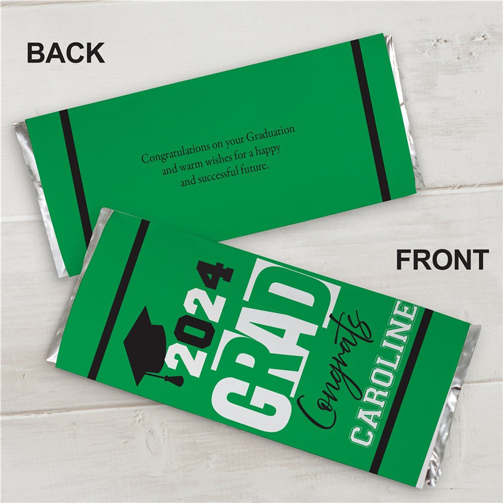 Custom Chocolate Candy Wrappers For Graduation | GiftsForYouNow