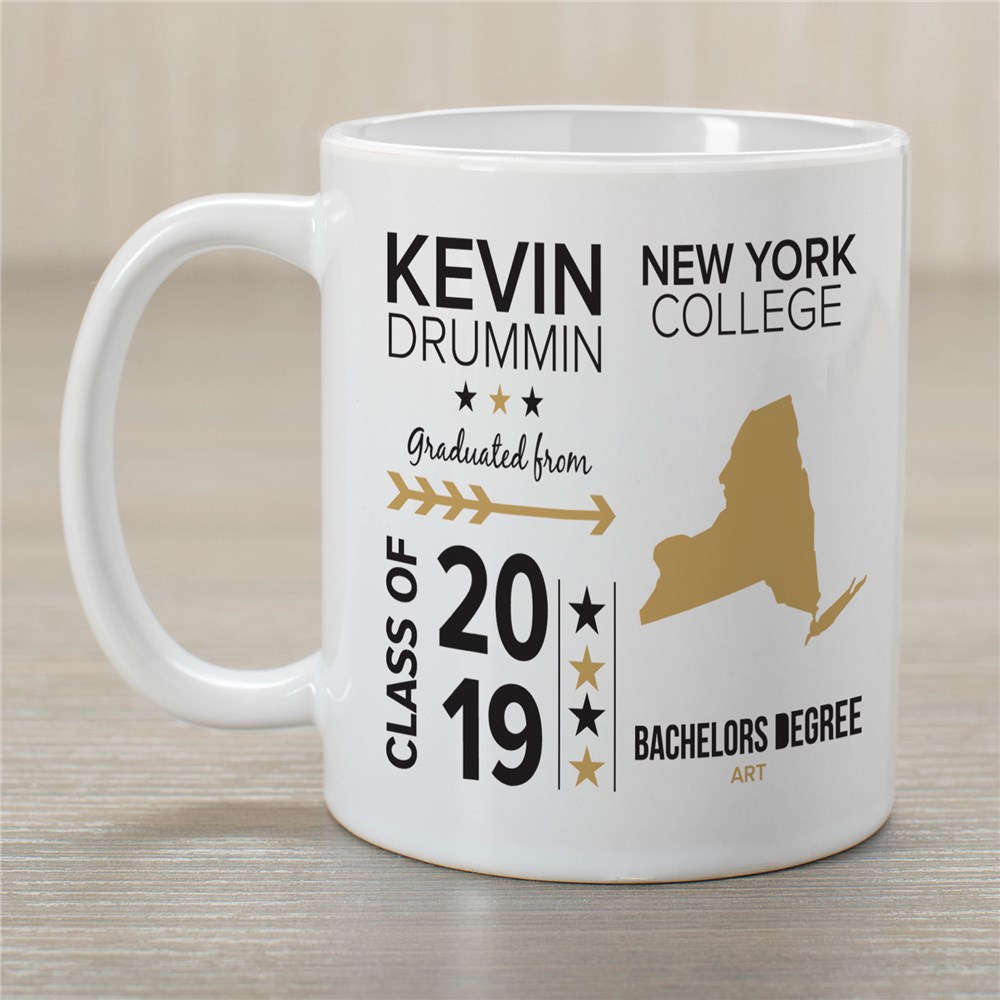 Personalization College Graduation Mug | GiftsForYouNow