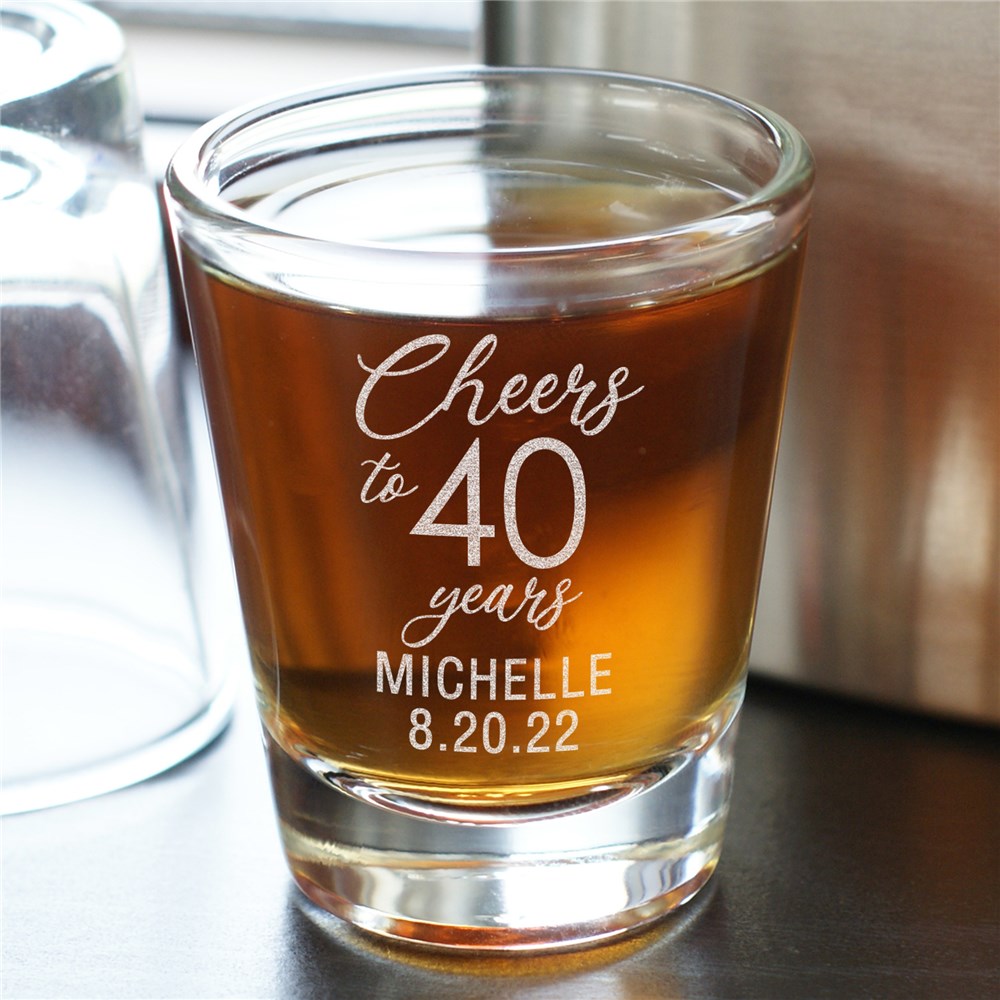 Engraved Cheers Birthday Shot Glass | GiftsForYouNow