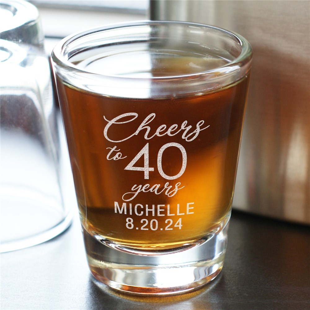Engraved Cheers Birthday Shot Glass | GiftsForYouNow