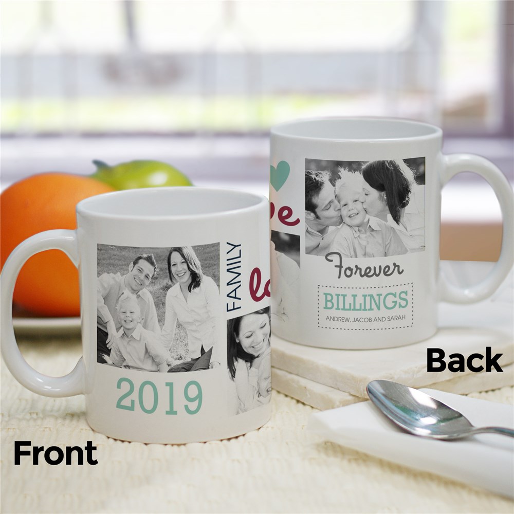 Family Photo Collage Personalized Coffee Mug | GiftsForYouNow