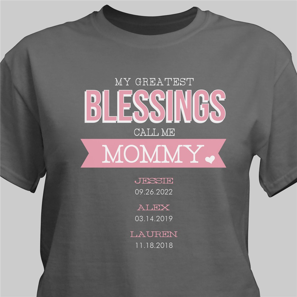 Personalized Greatest Blessings T-Shirt | GiftsForYouNow