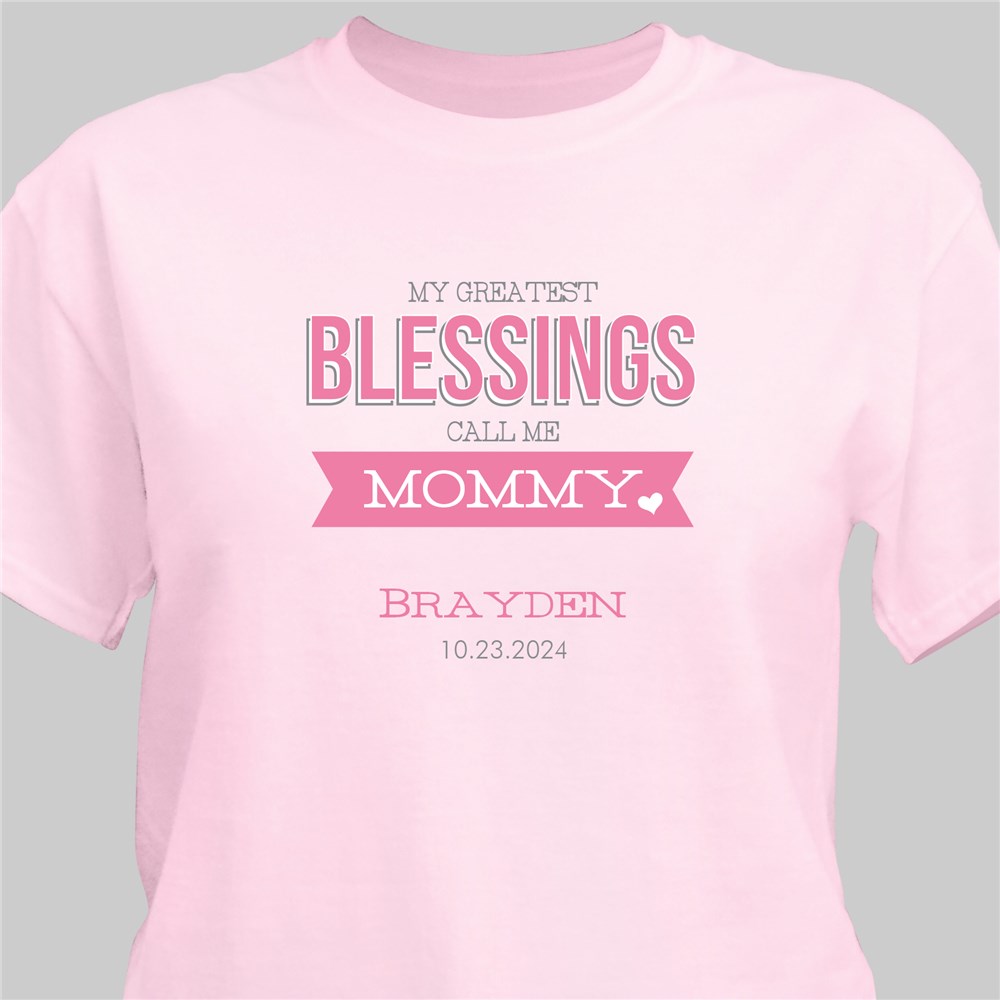 Personalized Greatest Blessings T-Shirt | GiftsForYouNow
