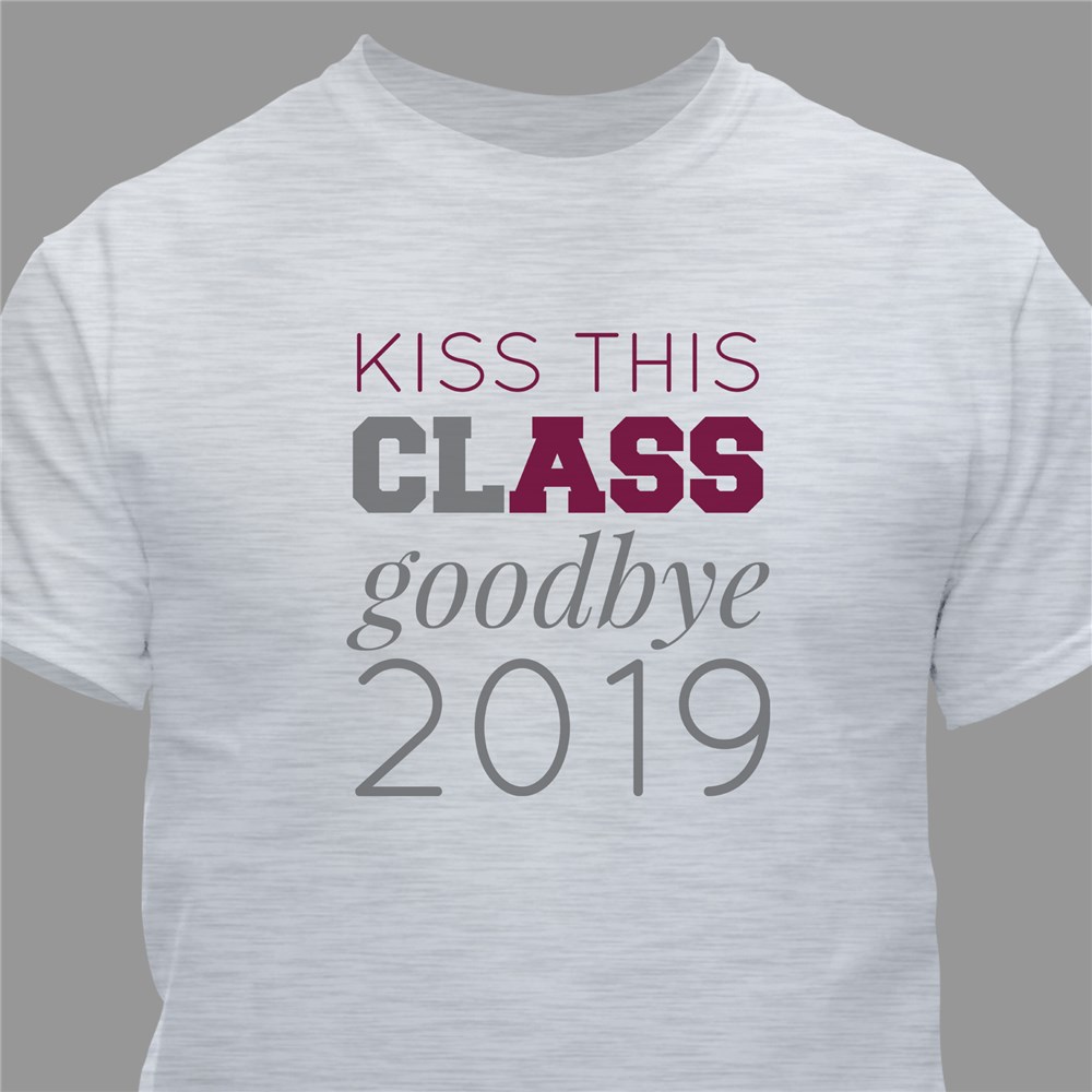 Personalized Kiss This Class Goodbye T-Shirt | GiftsForYouNow