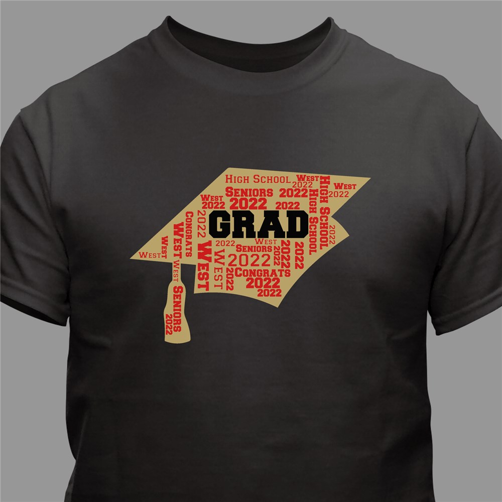 Personalized Graduation Word-Art Shirt | GiftsForYouNow