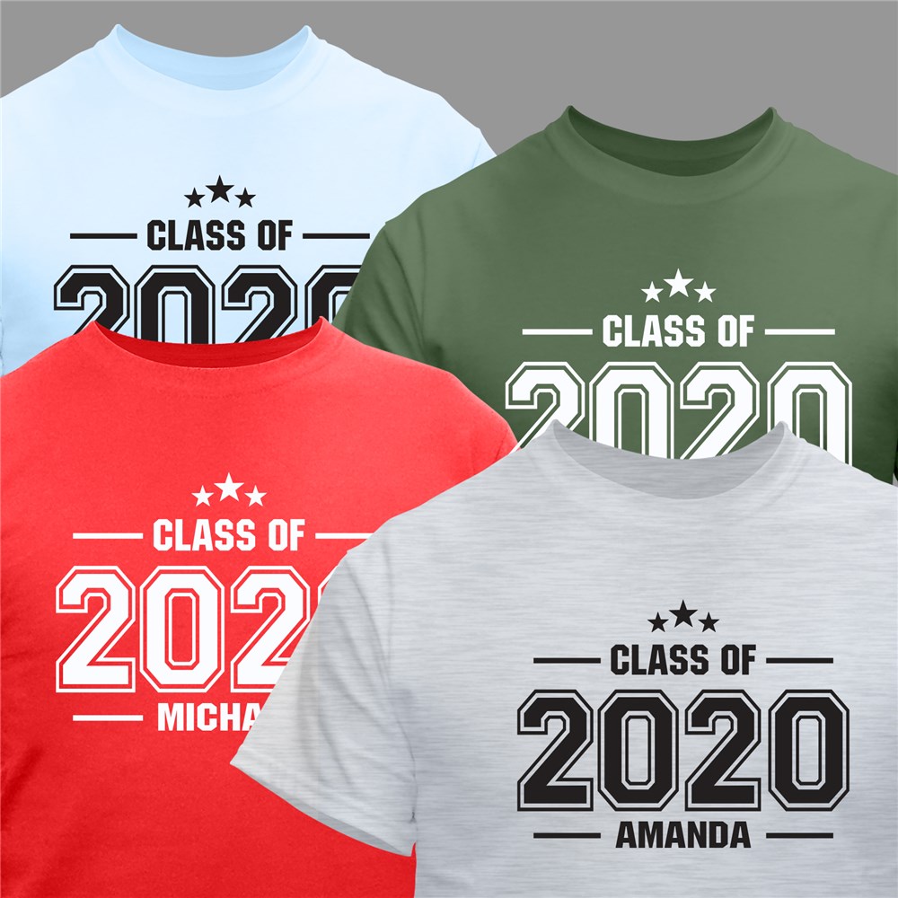 Personalized Stars Class of T-Shirt | GiftsForYouNow