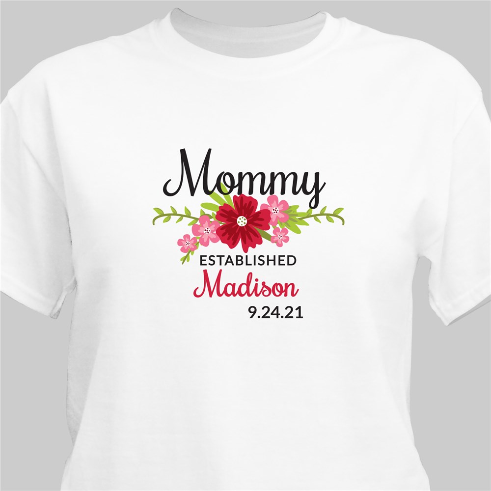 Personalized Established T-Shirt with Kids' Names | GiftsForYouNow