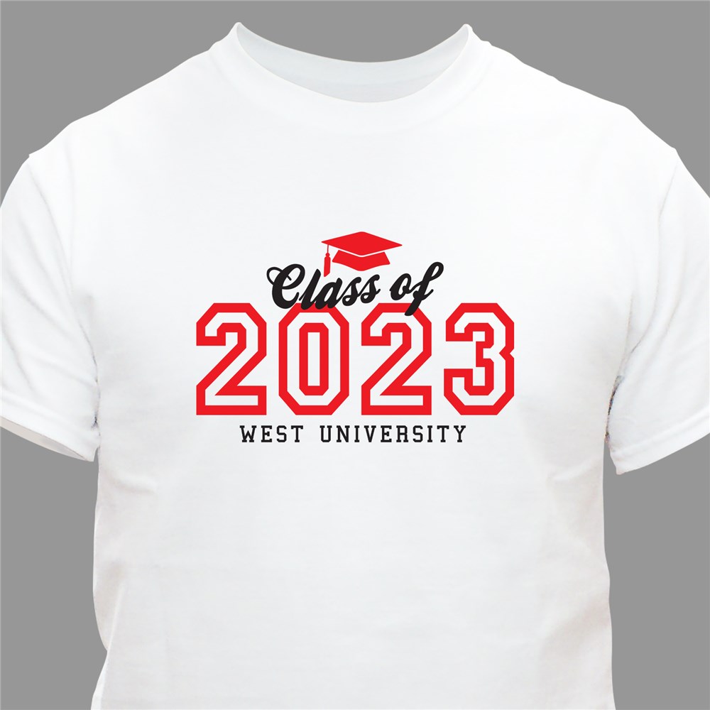 Personalized Graduation Year T-Shirt | GiftsForYouNow
