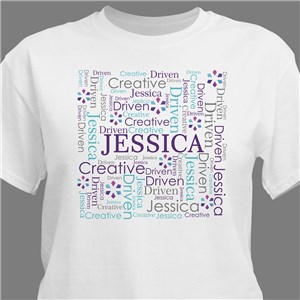 Personalized Word-Art T-Shirt For Employee | GiftsForYouNow