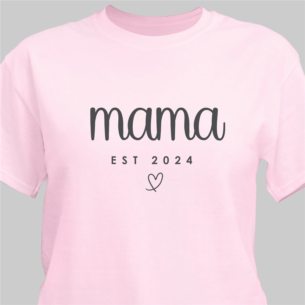 Personalized Established T-Shirt For Mom | GiftsForYouNow