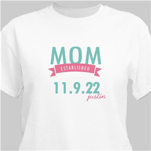 Personalized Established T-Shirt | GiftsForYouNow
