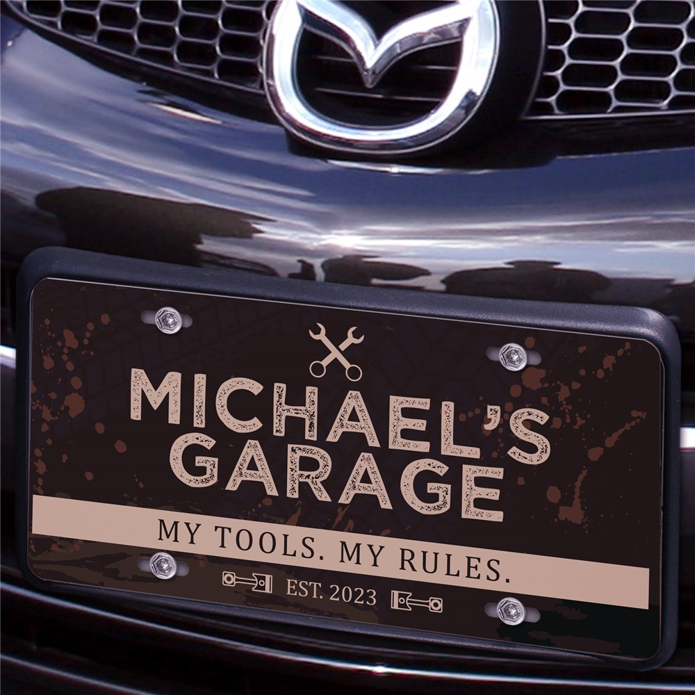 Personalized My Tools My Rules License Plate