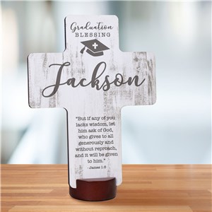 Personalized Graduation Blessing Cross Keepsake | GiftsForYouNow