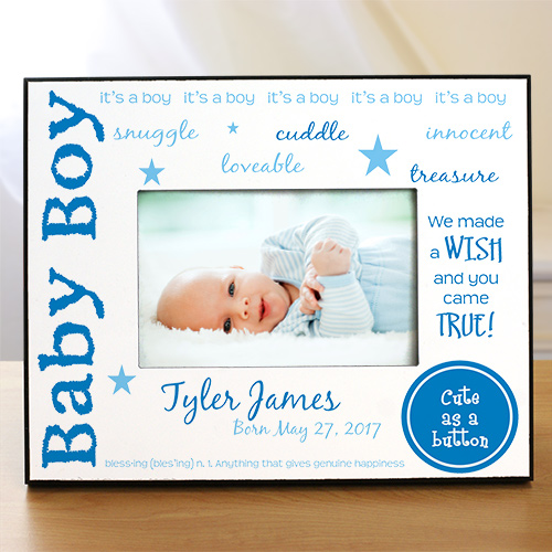 Personalized New Baby Printed Frame | GiftsForYouNow