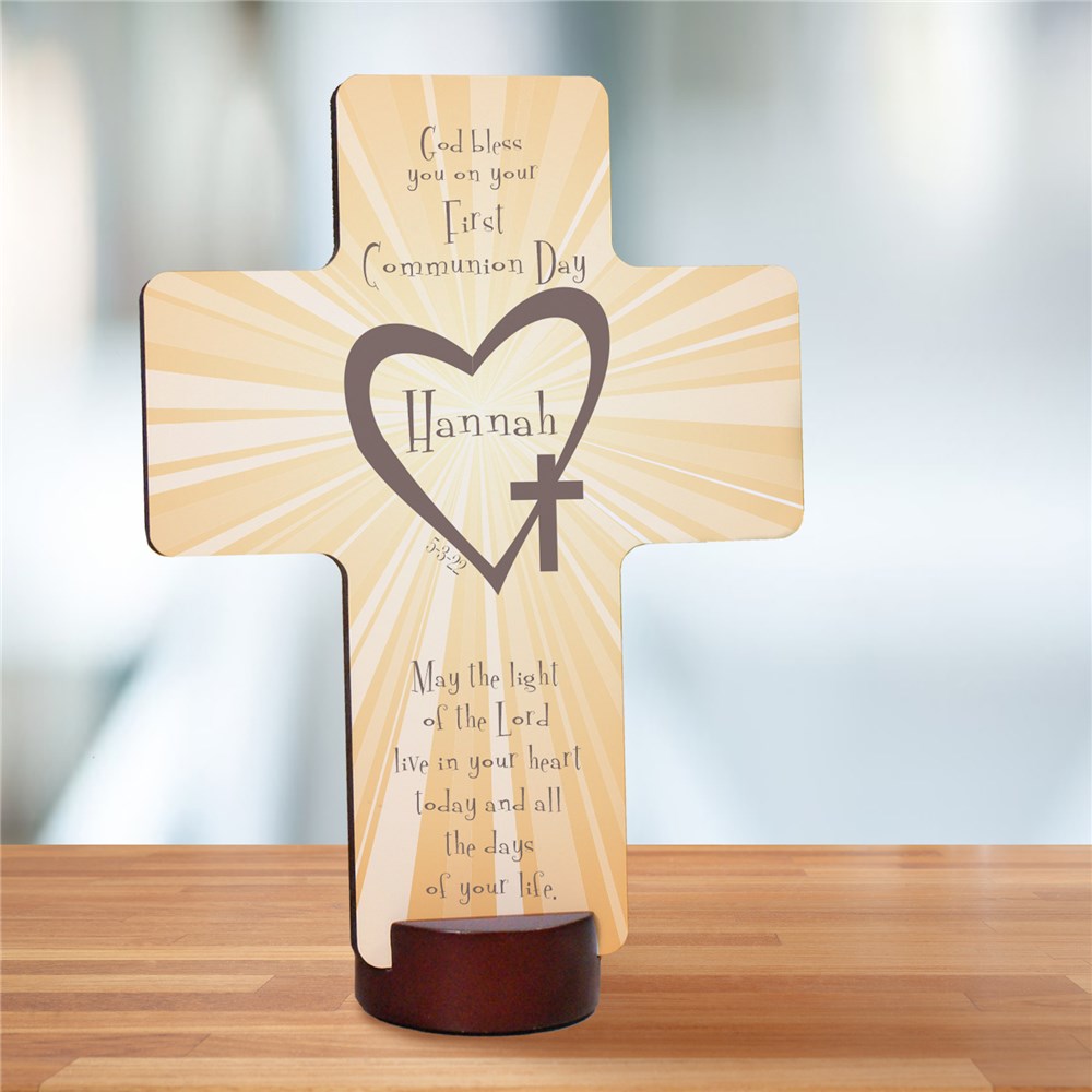 First Communion Personalized Cross | GiftsForYouNow
