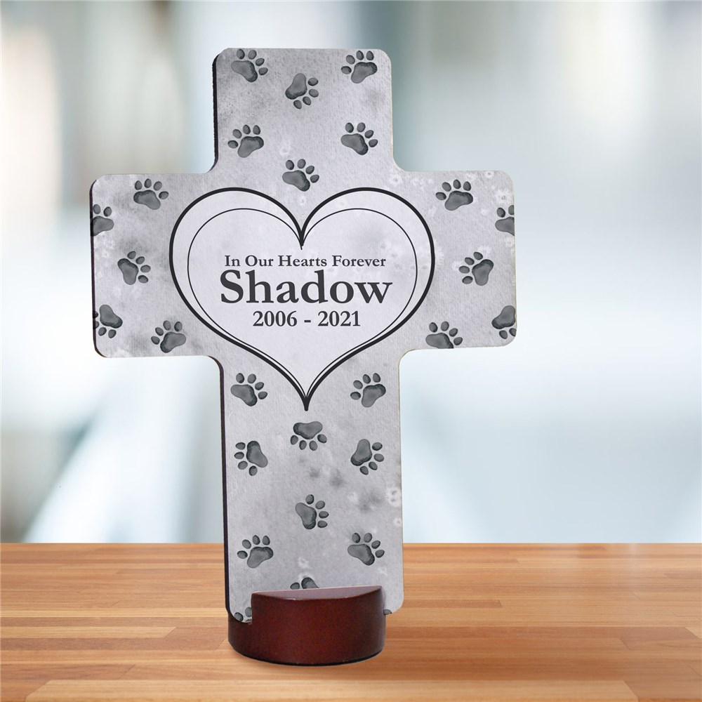 Personalized Pet Memorial Cross | Memorial Cross for Pets