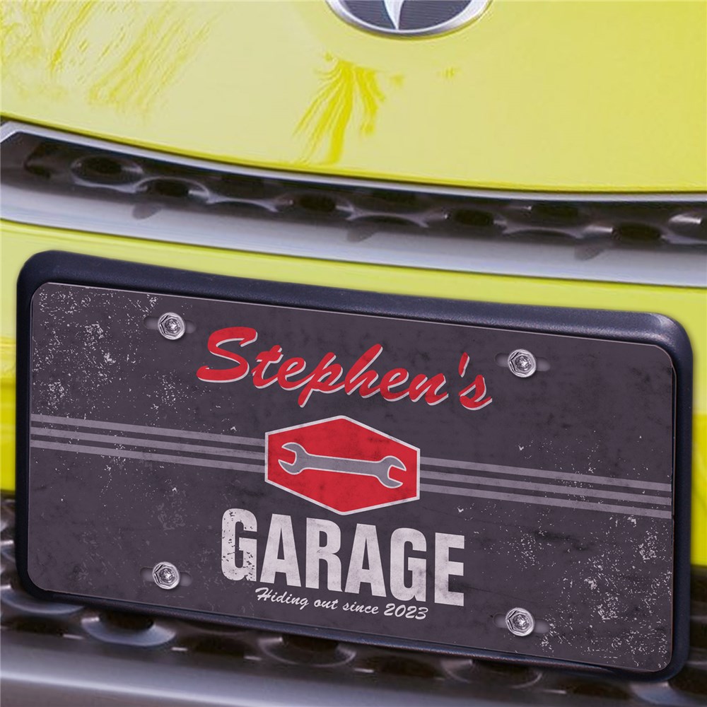 Personalized My Garage License Plate