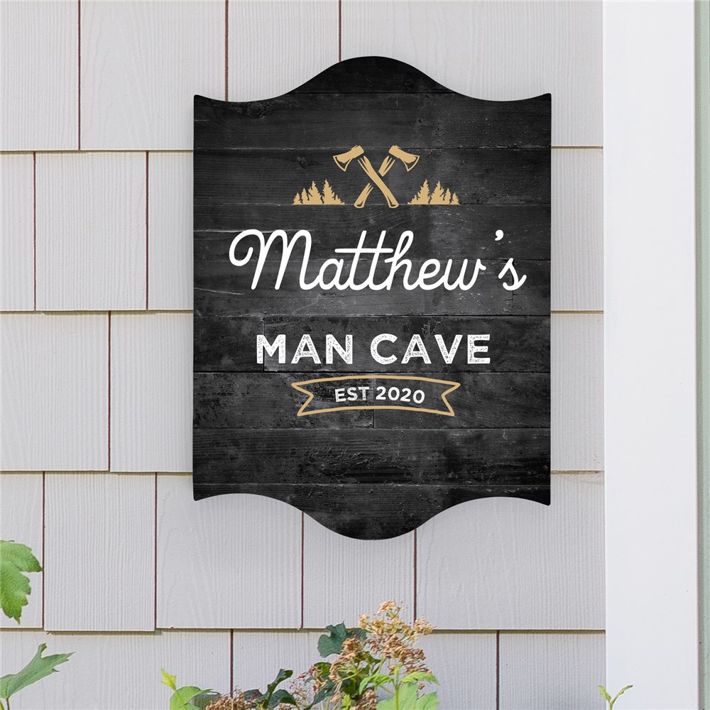 Man Cave Personalized Wall Sign | GiftsForYouNow