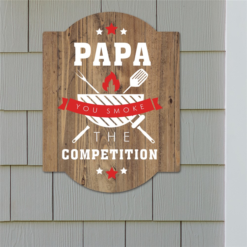 Personalized You Smoke The Competition Wall Sign | GiftsForYouNow