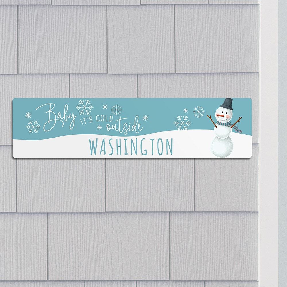 Baby it's Cold Outside Wall Sign | GiftsForYouNow