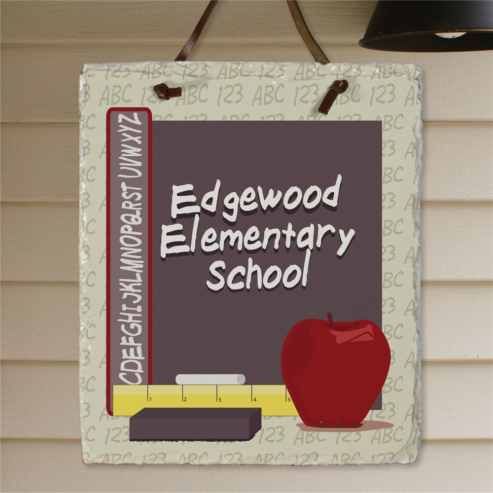 Teacher's Class Personalized Slate Plaque | GiftsForYouNow