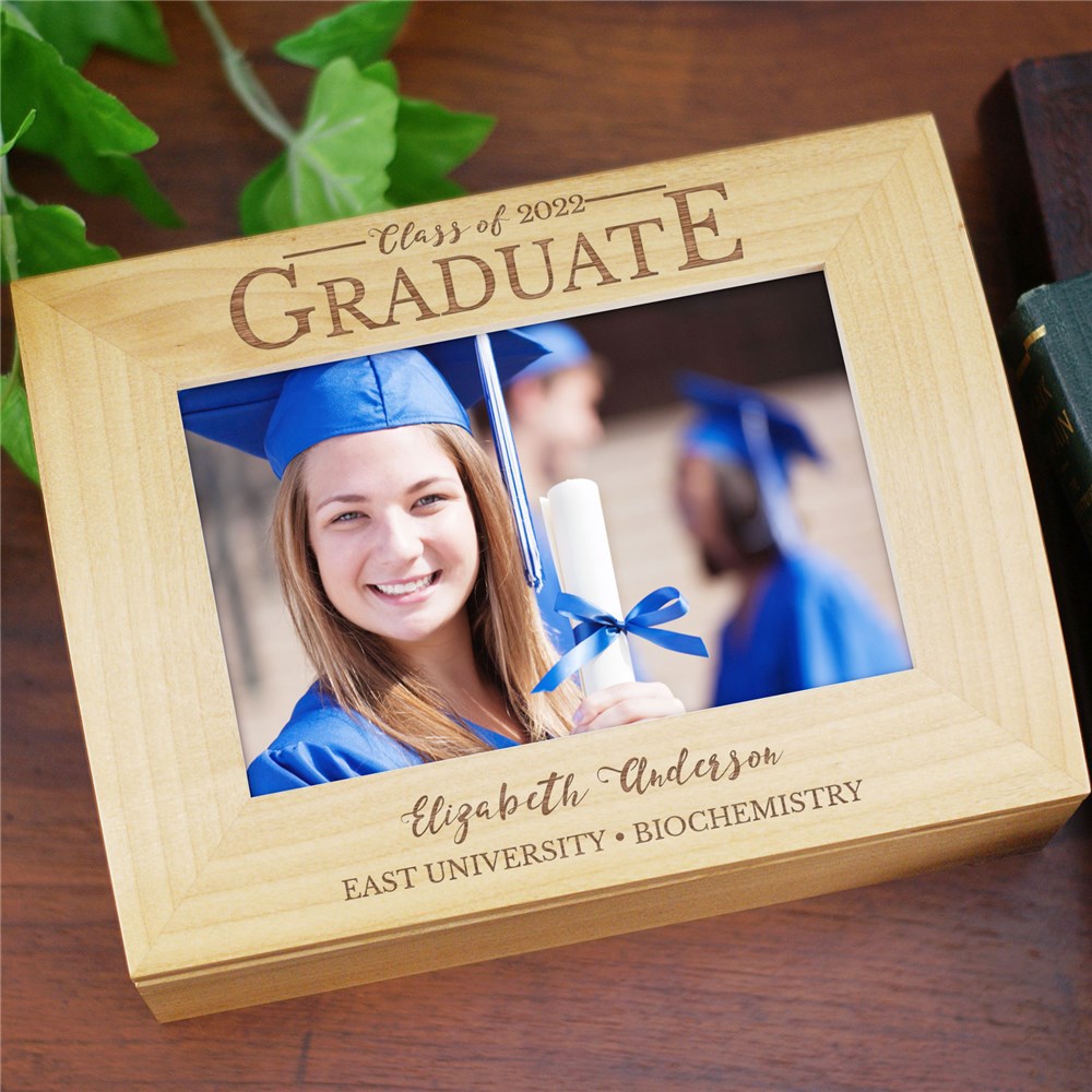 Engraved Class of Graduate Photo Keepsake | GiftsForYouNow