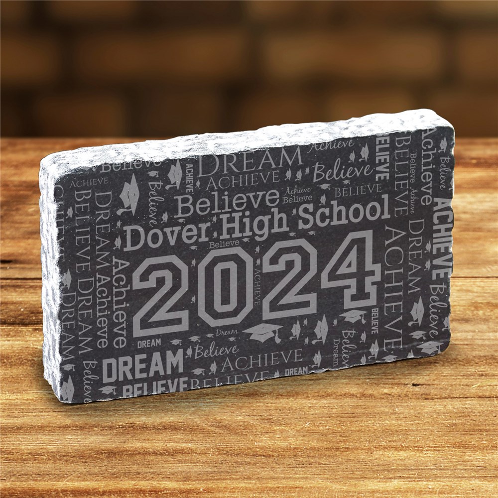 Engraved Graduation Word-Art Marble Keepsake | GiftsForYouNow