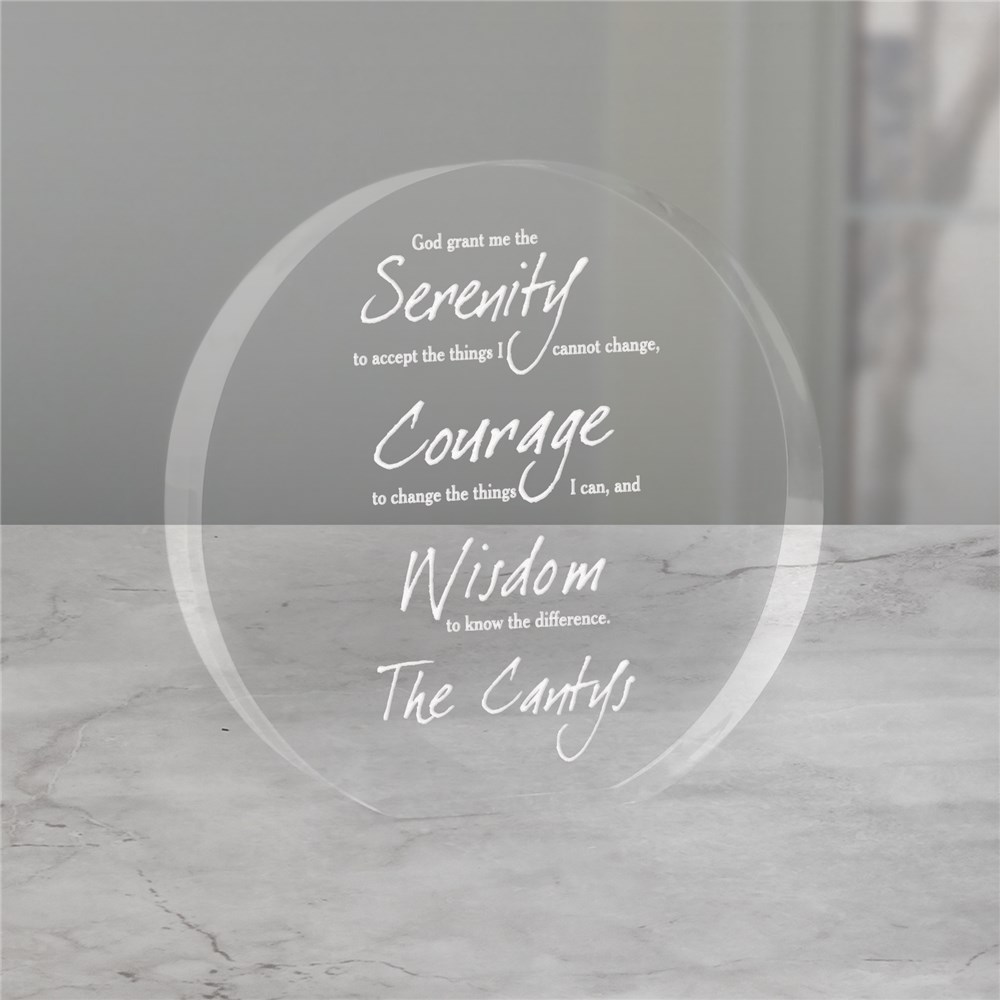 Engraved Serenity Prayer Keepsake | Prayer Keepsake