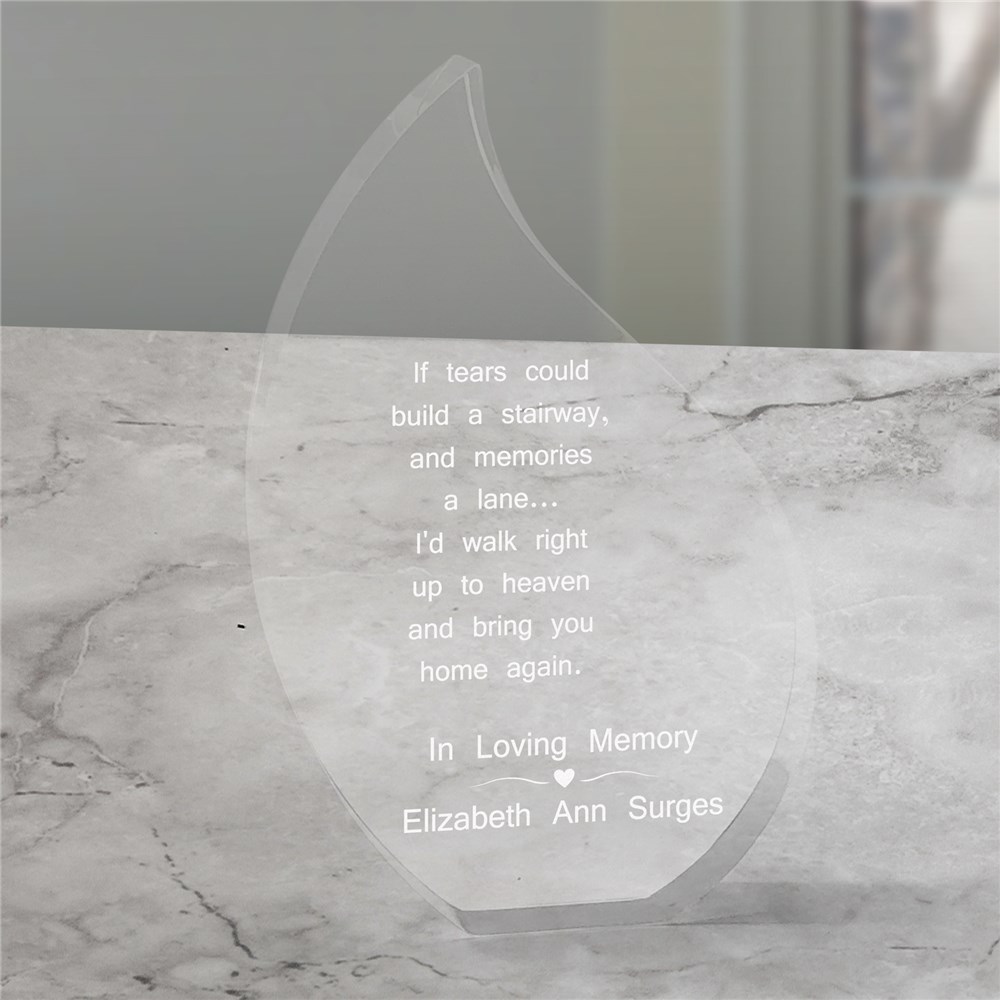 Tears Could Build A Stairway Memorial Tear Keepsake | GiftsForYouNow