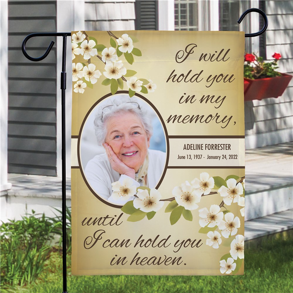 Customized Hold You In My Memory Memorial Flag | GiftsForYouNow