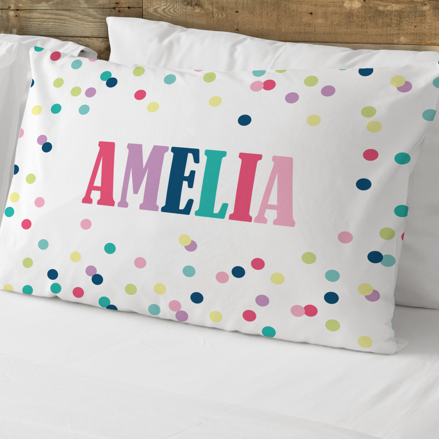 Personalized Polka Dots Pillowcase | GiftsForYouNow