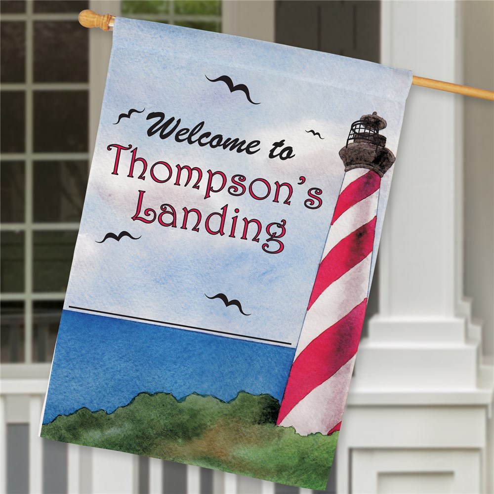 Personalized Summer Lighthouse Flag | GiftsForYouNow