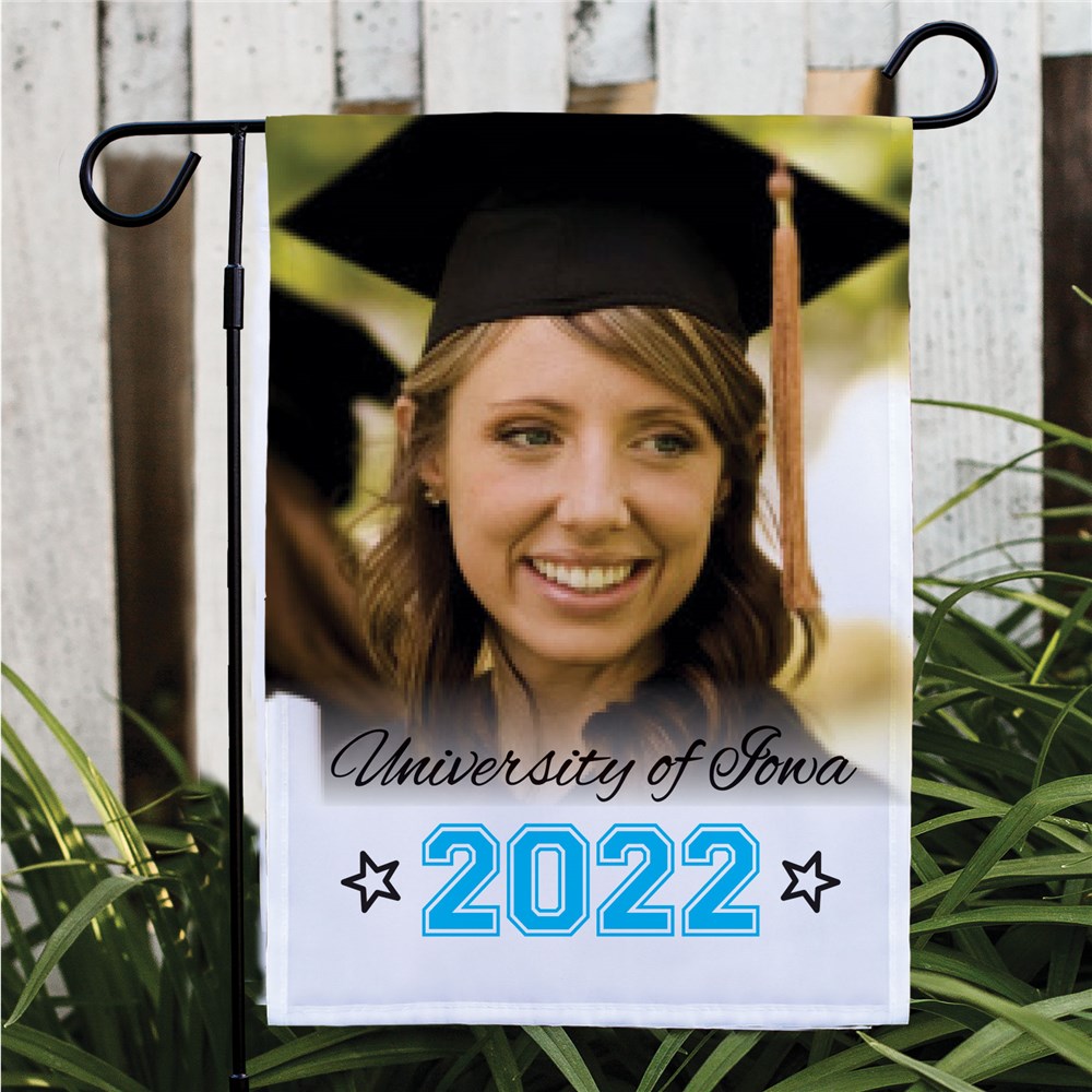 Personalized Graduation Photo Garden Flag | GiftsForYouNow