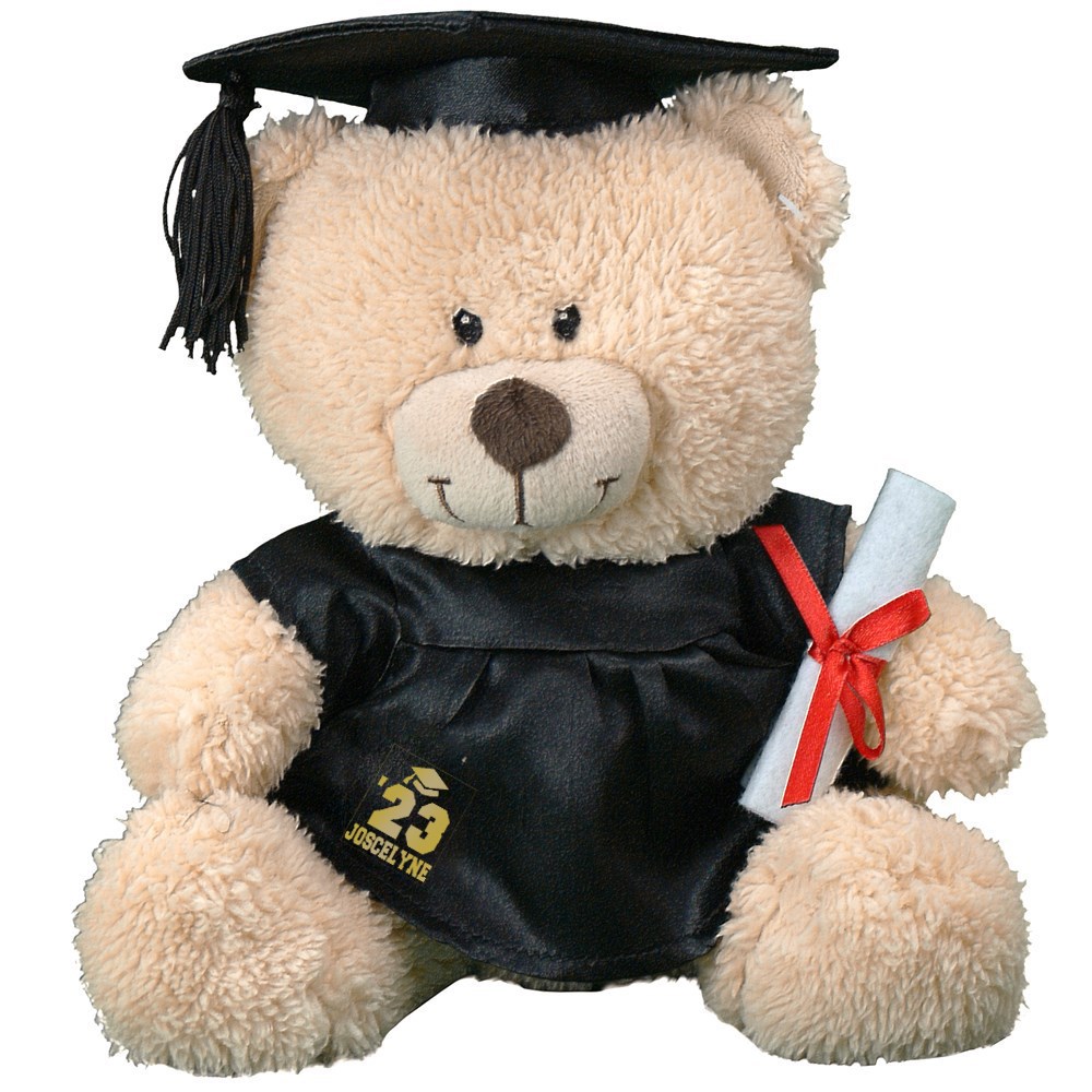 Personalized Cap & Gown Graduation Teddy | Plush Graduation Bear