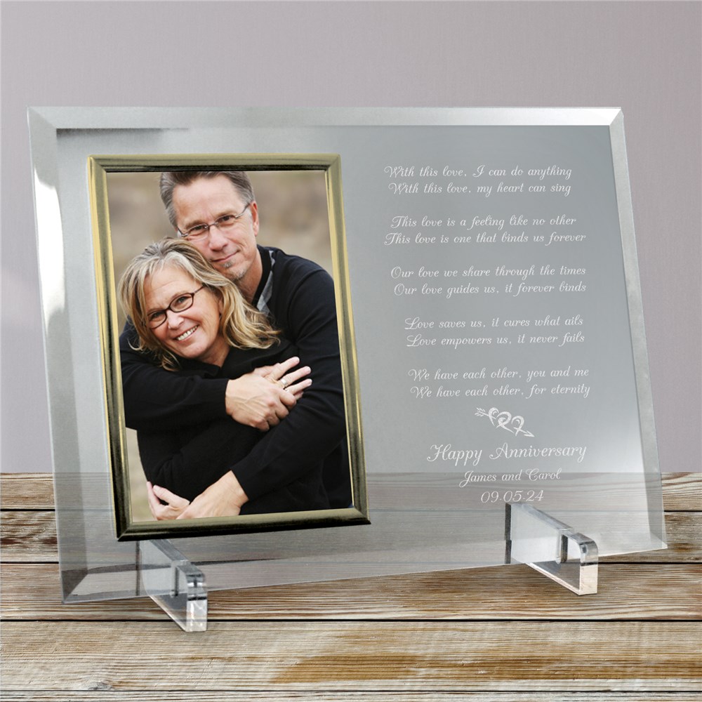 Love is Magic Glass Picture Frame | GiftsForYouNow
