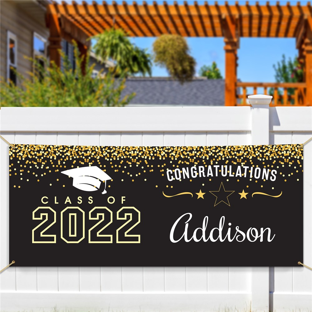 Personalized Class of Graduation Party 30x72 Banner