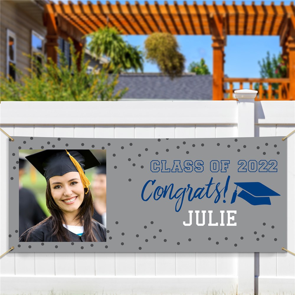 Personalized Class Of With Confetti Graduation Banner | GiftsForYouNow