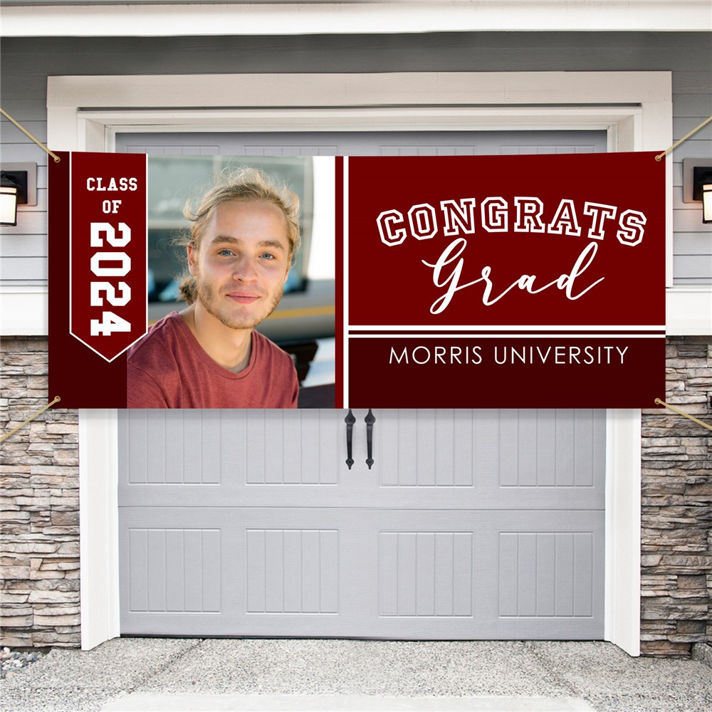 Personalized Congrats Graduation Garage Door Banner