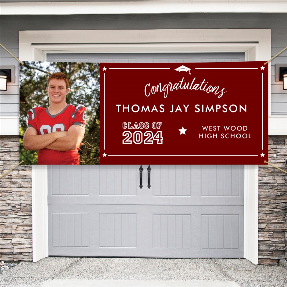 Personalized Congratulations Graduation Party Banner