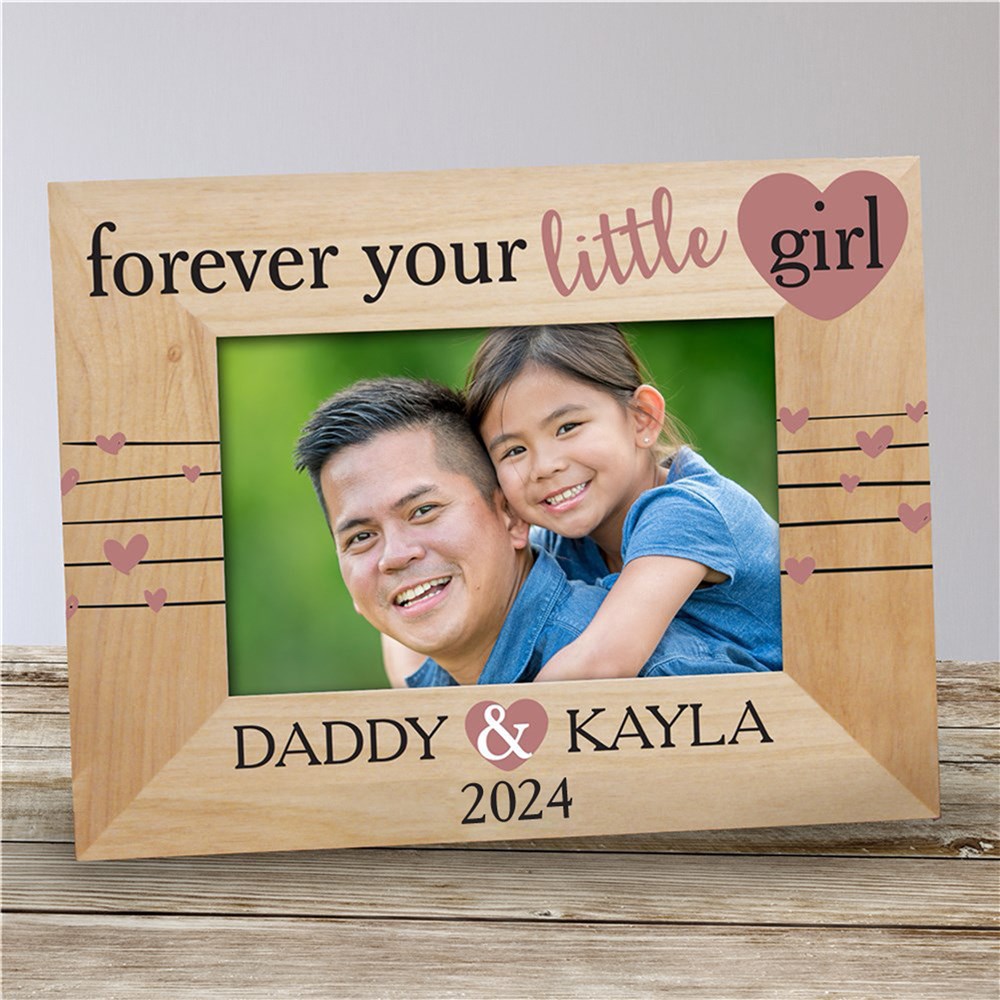 Personalized Forever Your Little Girl Wood Frame | GiftsForYouNow