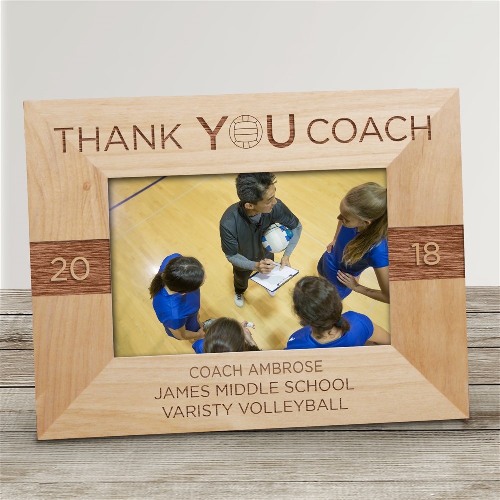 Thank You Coach Personalized Picture Frame | GiftsForYouNow