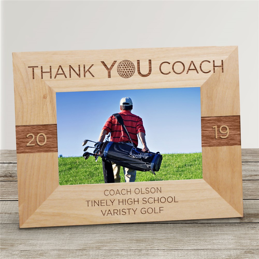 Thank You Coach Personalized Picture Frame | GiftsForYouNow