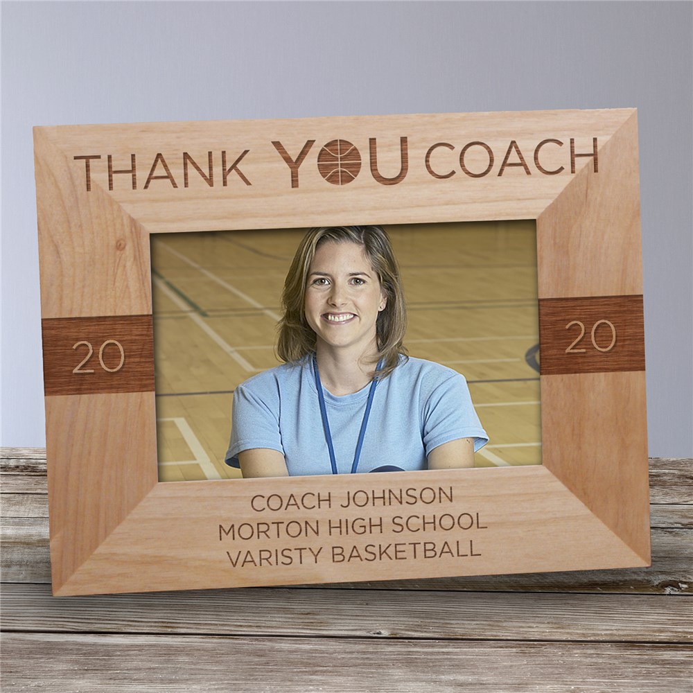 Thank You Coach Personalized Picture Frame | GiftsForYouNow