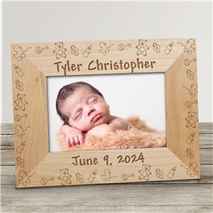 New Baby Wood Picture Frame | GiftsForYouNow