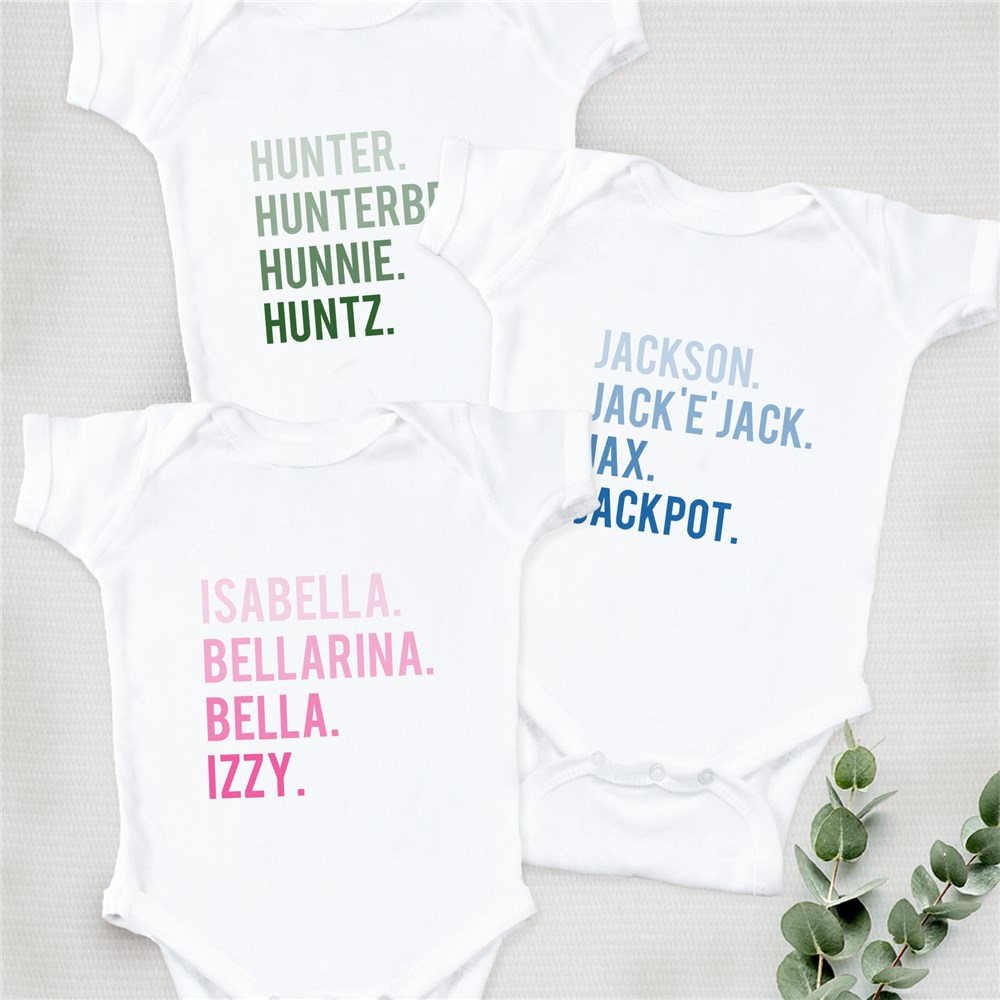 Personalized Baby Nickname Bodysuit