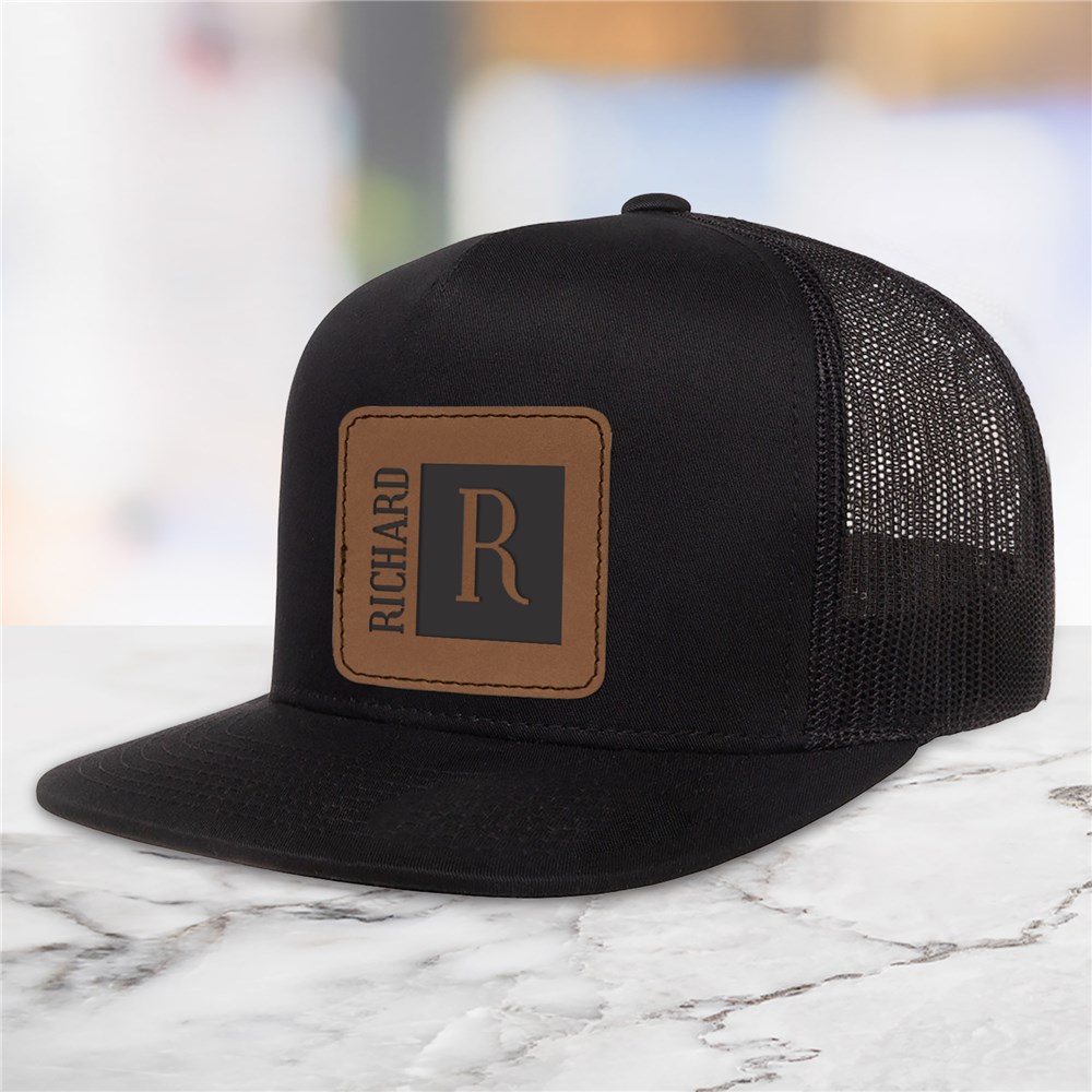 Custom Hat With Name And Initial On Patch | GiftsForYouNow